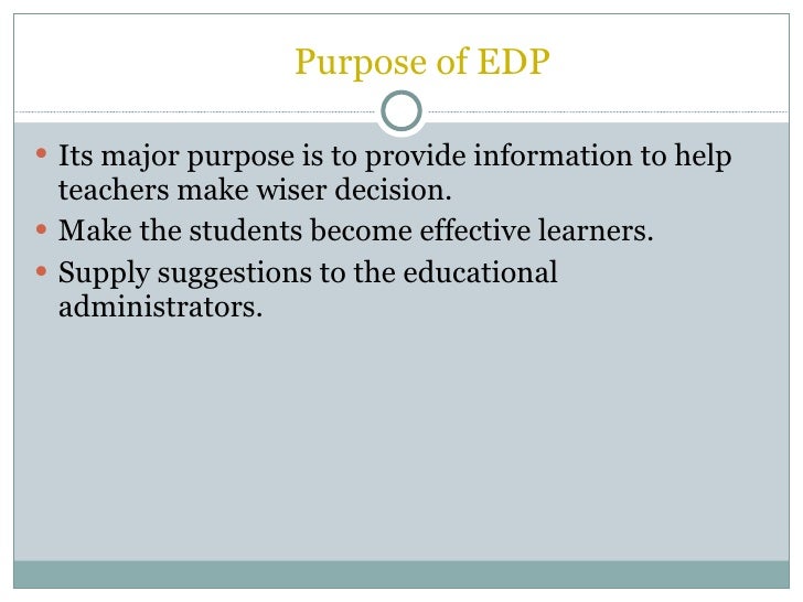 Introduction to EDP by Mostafa Ewees