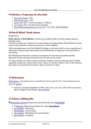 E2.9 biografia david bisbal | PDF