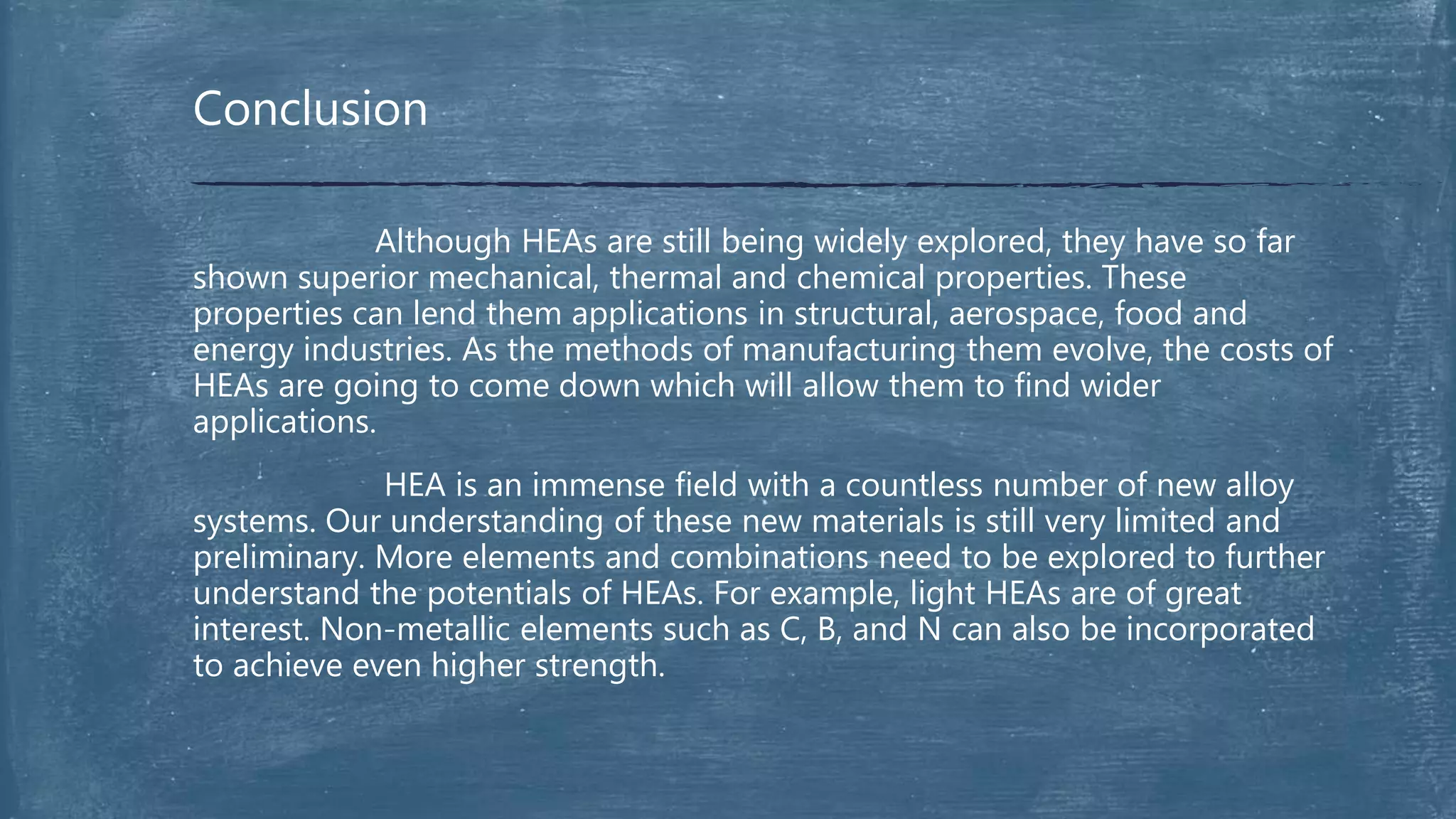High Entropy Of Alloys | PPTX