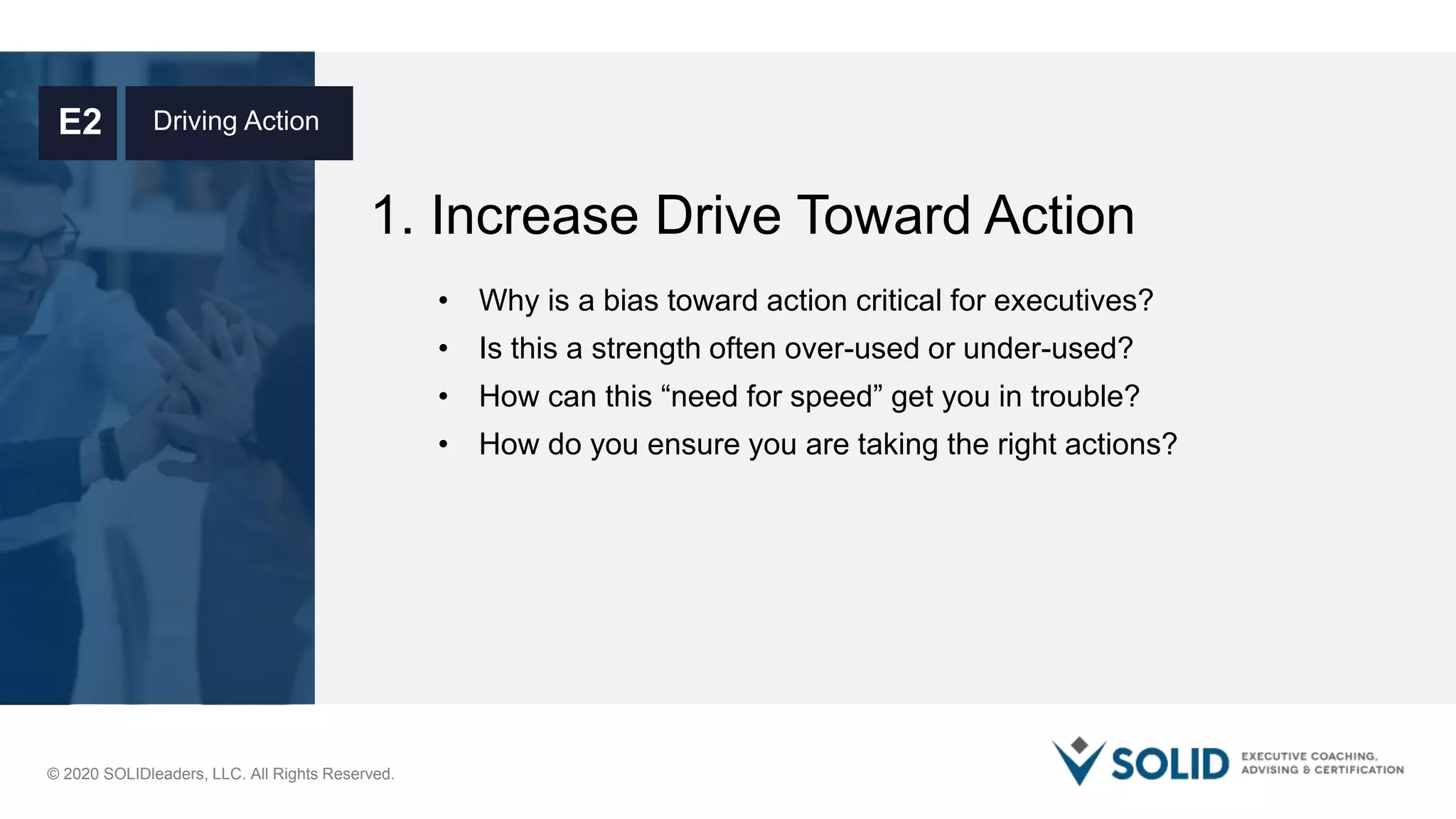 Executive Execution - E2: Driving Action | PPT
