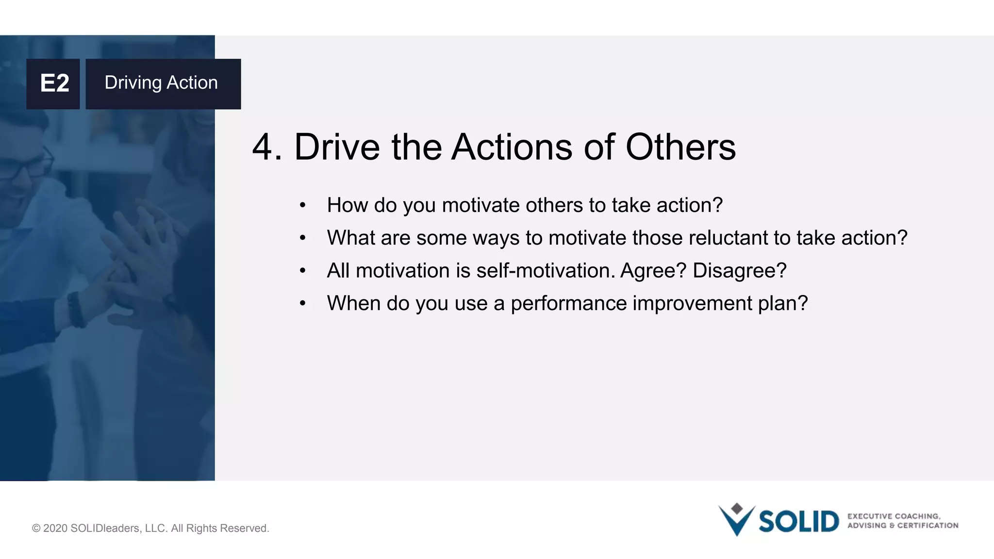 Executive Execution - E2: Driving Action | PPT