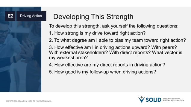 Executive Execution - E2: Driving Action | PPT