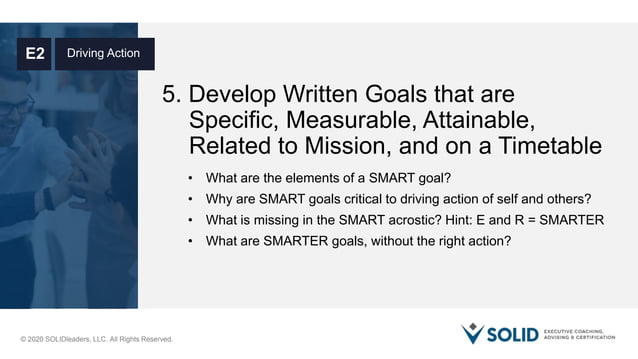 Executive Execution - E2: Driving Action | PPT