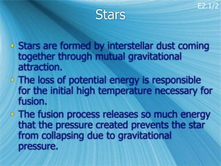 E2 - Stellar Radiation & Stellar Types | PPTX
