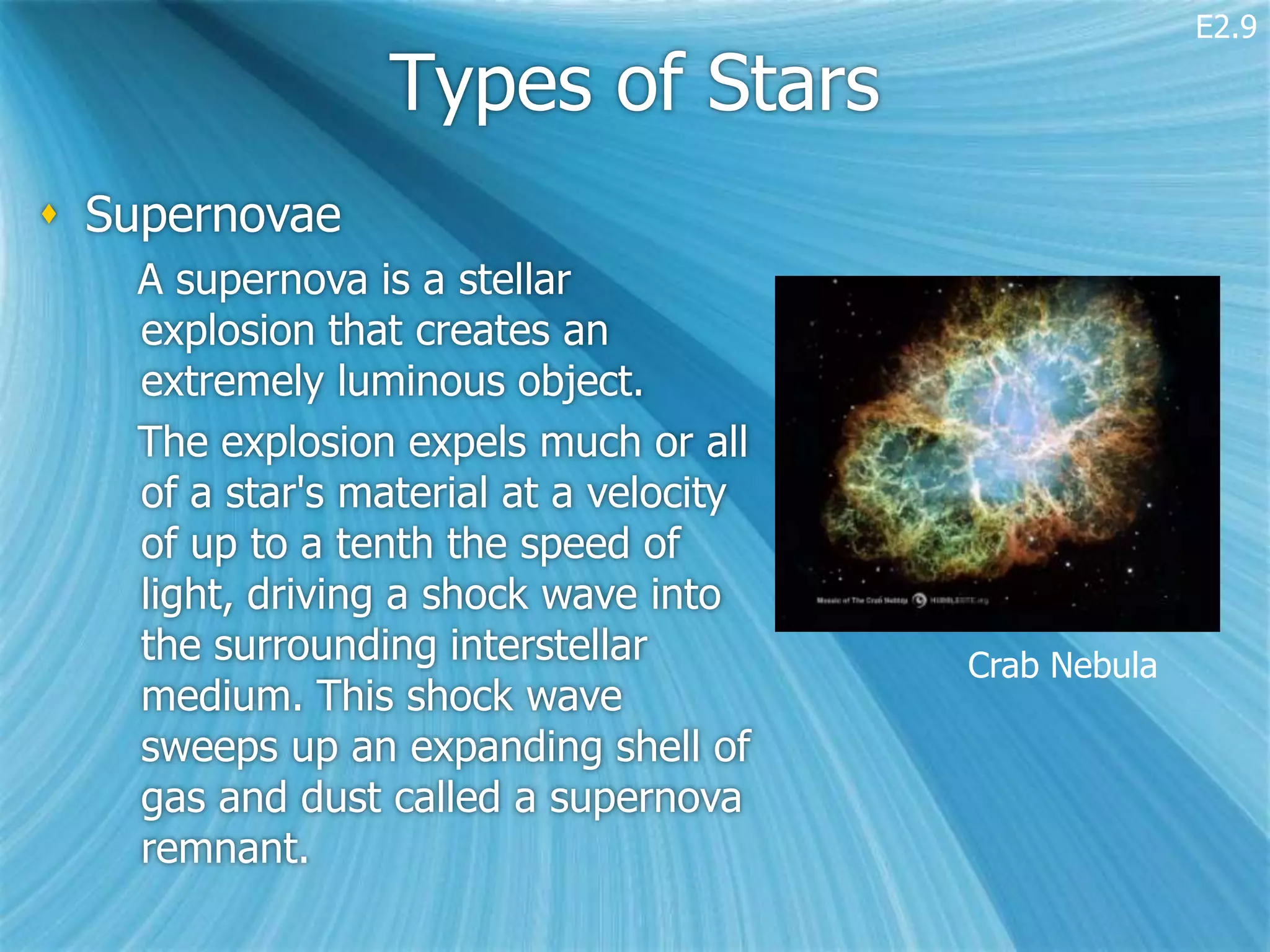 E2 - Types of Star & HR Diagram | PPTX