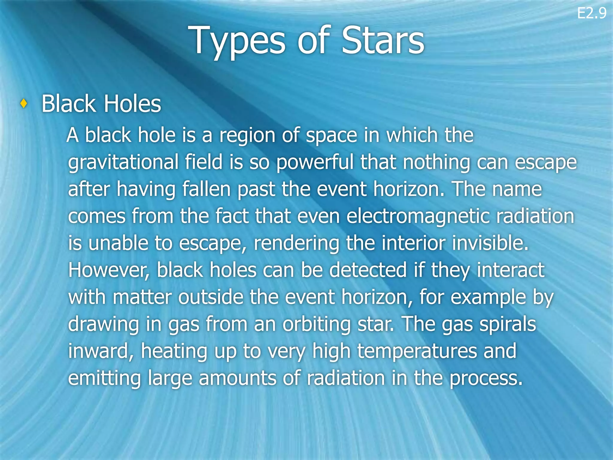 E2 - Types of Star & HR Diagram | PPTX