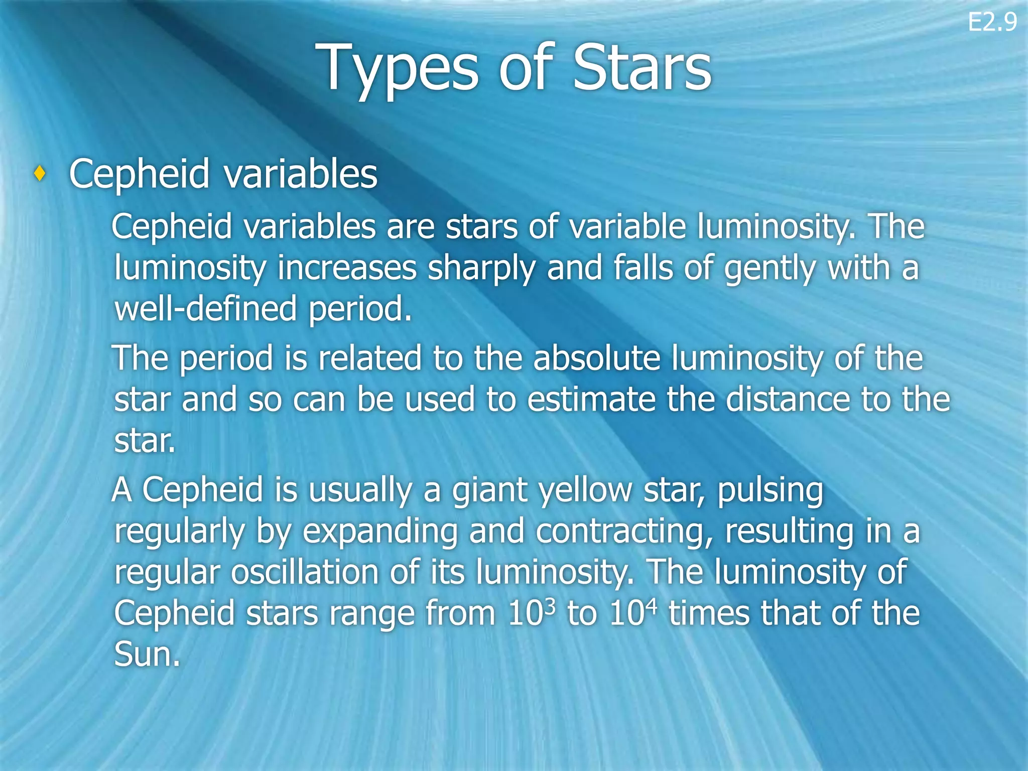 E2 - Types of Star & HR Diagram | PPTX
