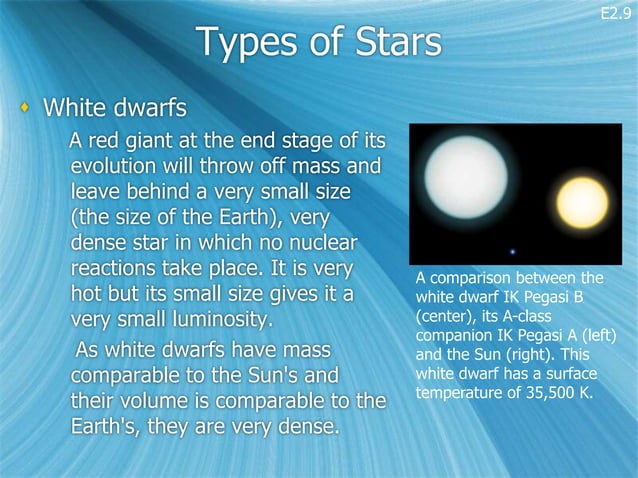 E2 - Types of Star & HR Diagram | PPTX