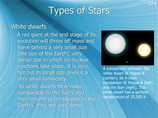 Red To Blue Star Types