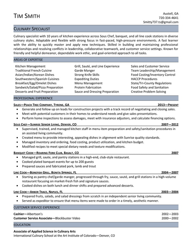 Tim Smith Resume | DOC