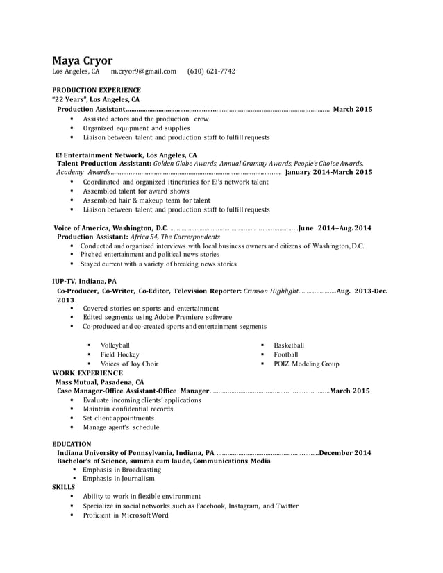 Maya Cryor - Resume (1) | DOCX