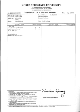 KAU transcript | PDF