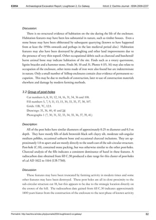 Archaeological Excavation Report - E2054 Loughbown 2, Co. Galway | PDF