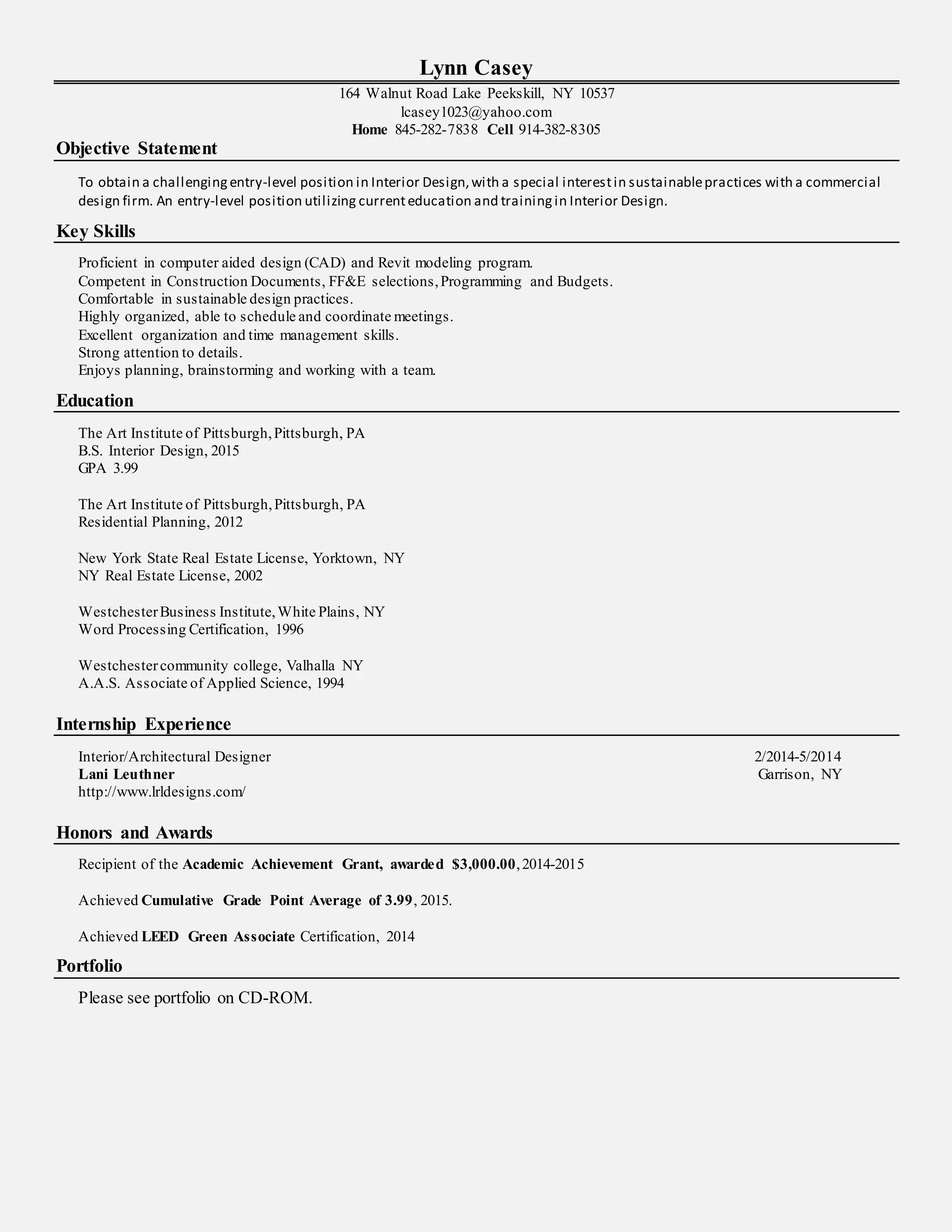 Lynn Casey Resume 2015 | PDF