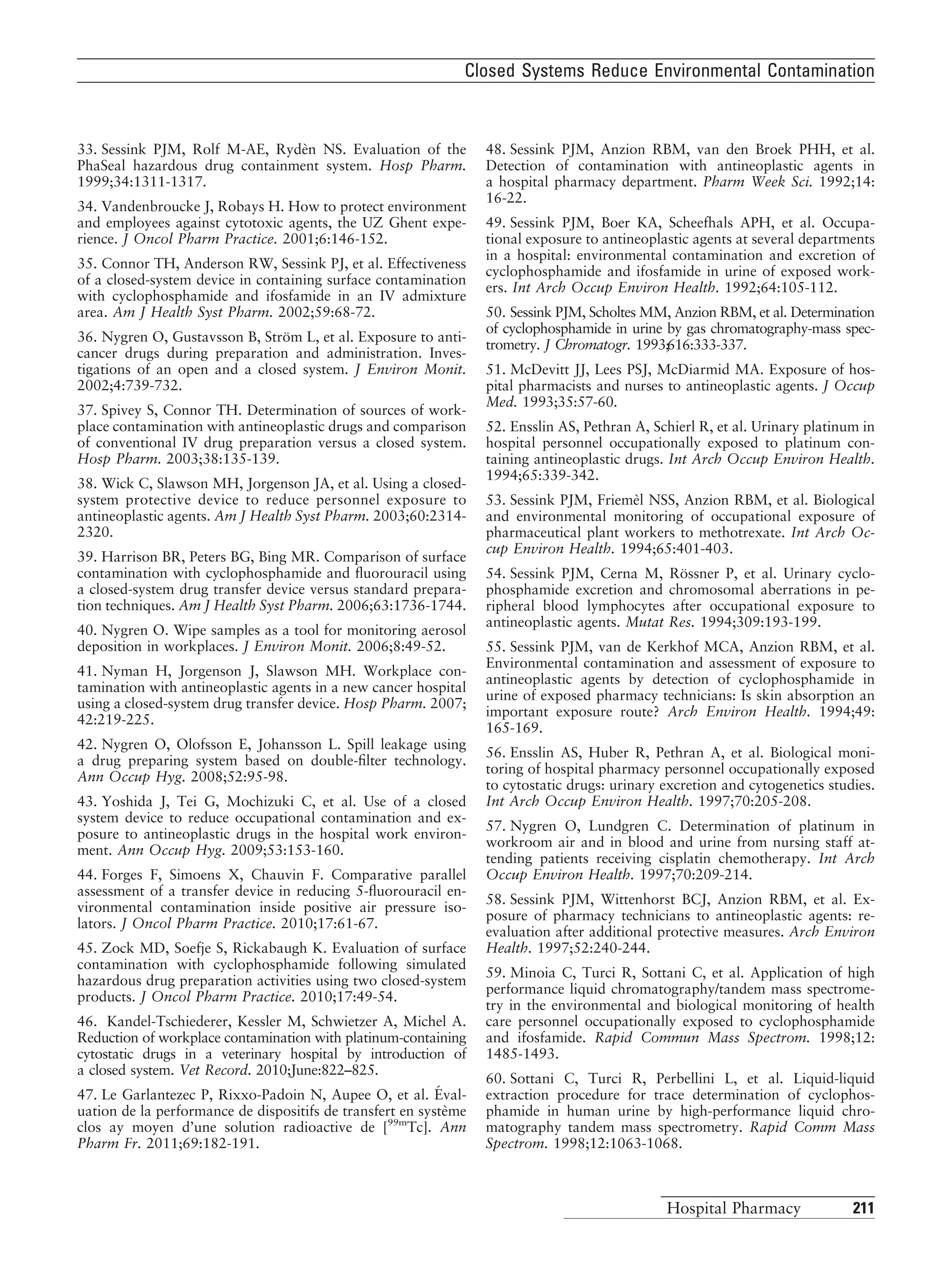 Reduction in surface contamination | PDF