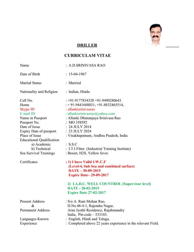 ALLANKI-C.V. NEW(12-12-2016) | DOC