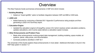 Hourly Analysis Program v6.2 New Features and Enhancements Guide | PDF
