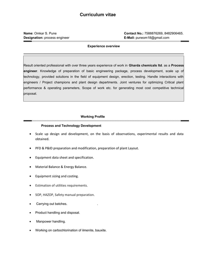 resume process | PDF