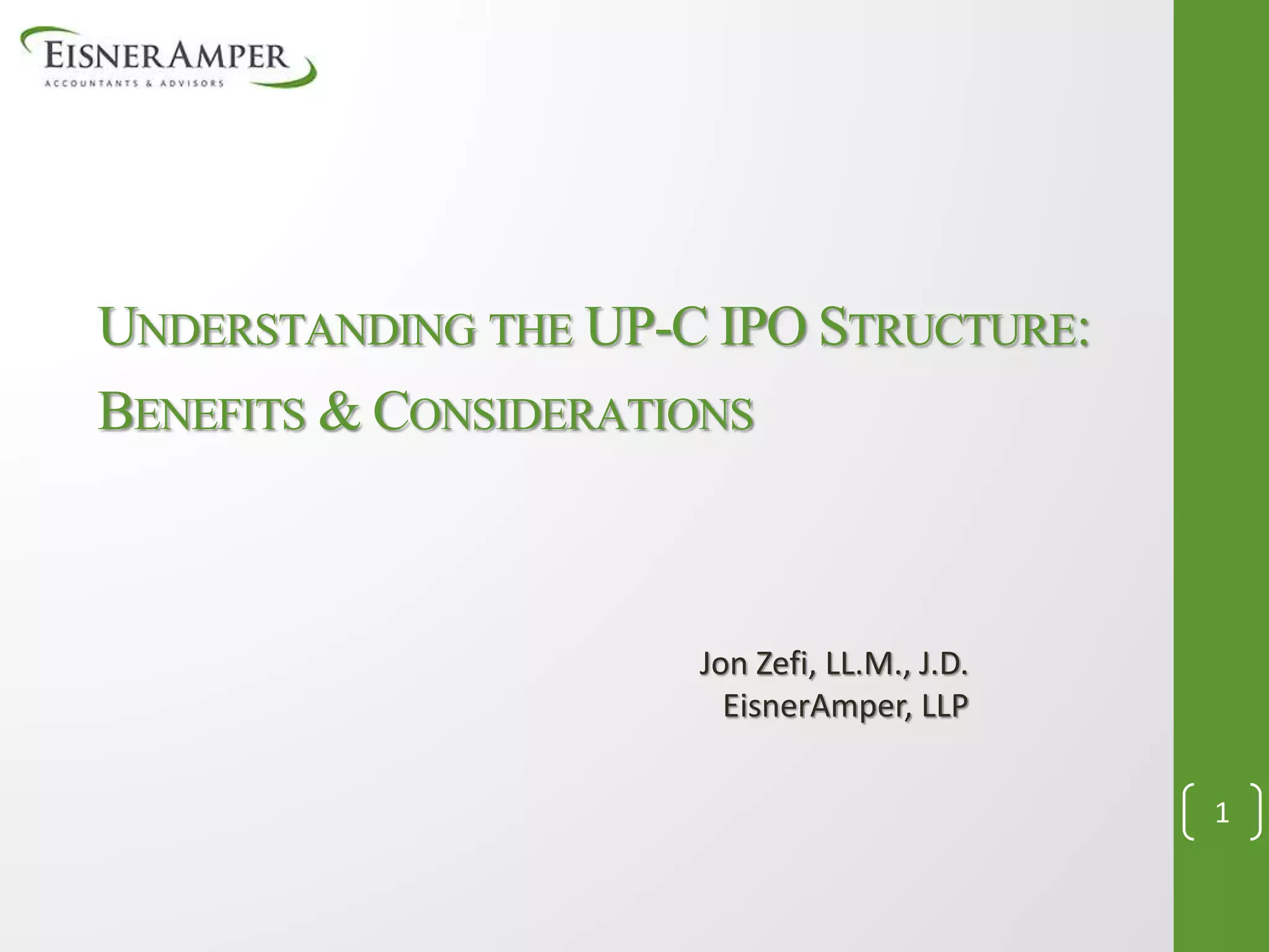 Up C Going Public StructurePPT_v2 | PPTX