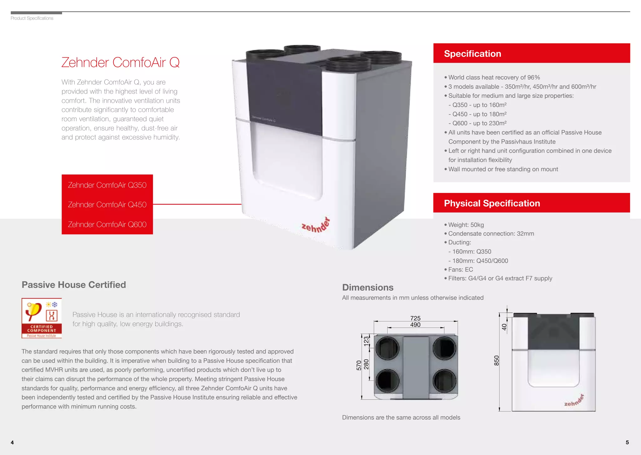 Zehnder ComfoAir Q Brochure Final | PDF