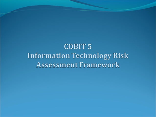 Internal Control & Risk Management Framework | PPT | Business ...