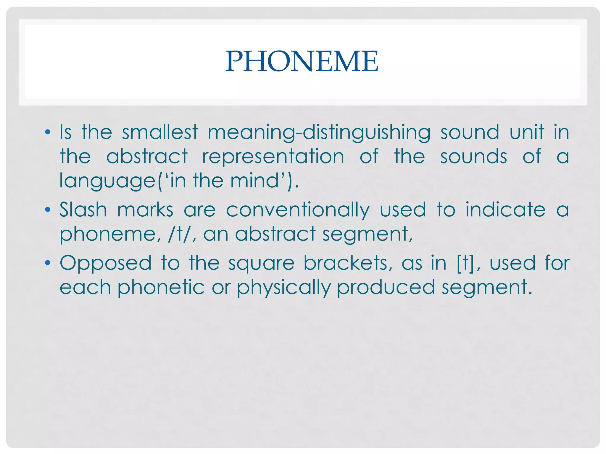 Introduction to Phonology | PDF