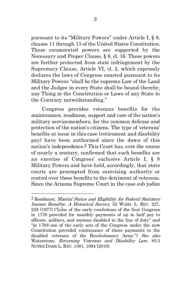 United States Supreme Court Amicus Curiae Brief