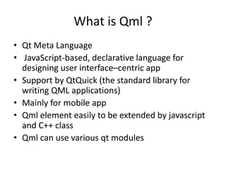 Qt Qml | PPTX