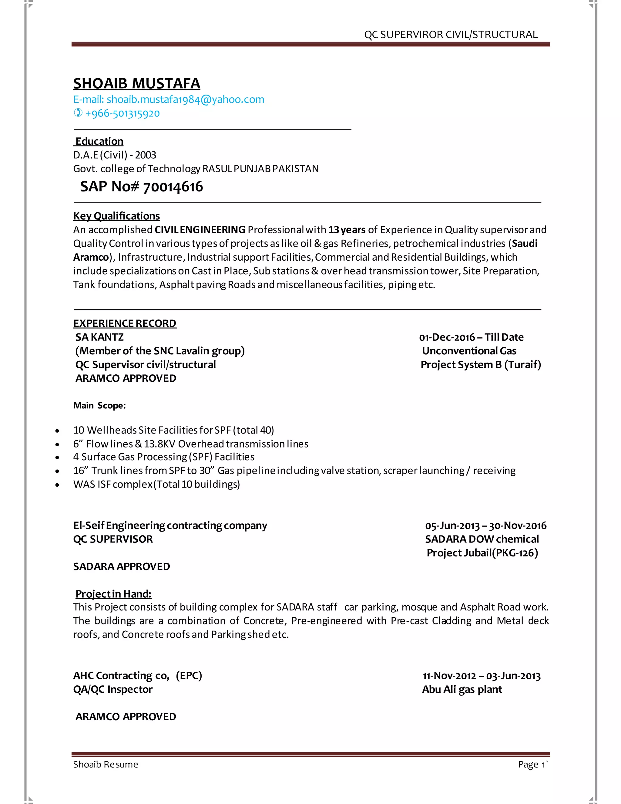 Shoaib Resume | DOCX