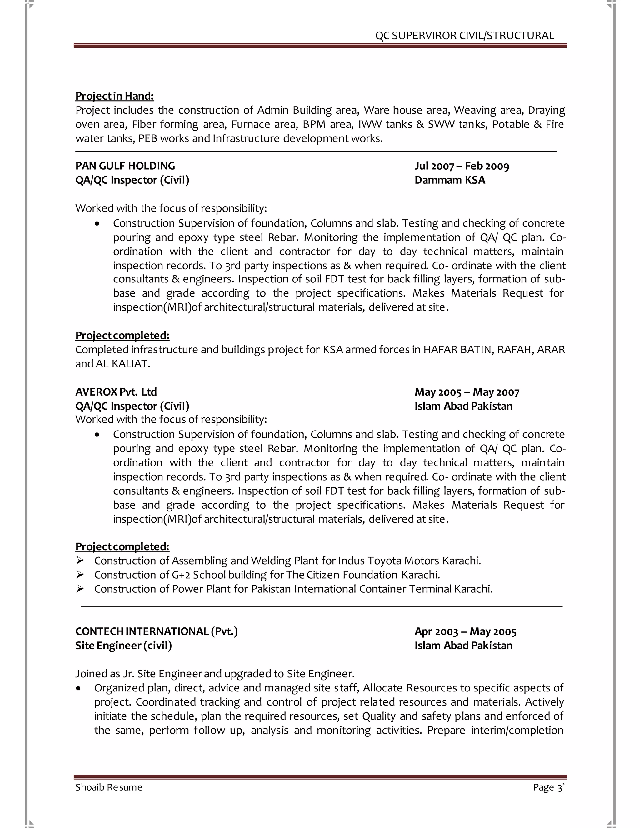 Shoaib Resume | DOCX