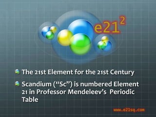 e21 Squared -Overview | PPT