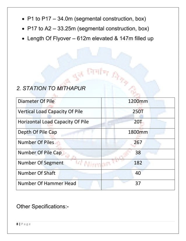 flyover internship 2 | PDF