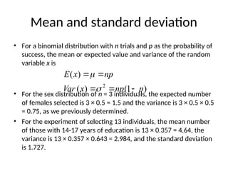 Probability and binomial distribution in maths | PPT