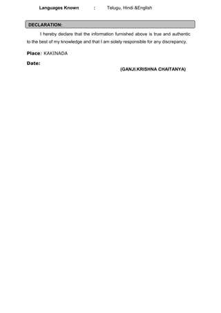 chaitanya resume. (1) | DOC