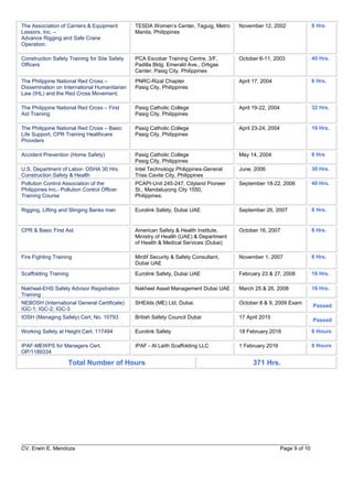 Erwin Mendoza CV | PDF