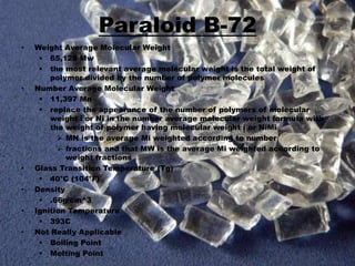 Paraloid B-72 Power Point | PPT
