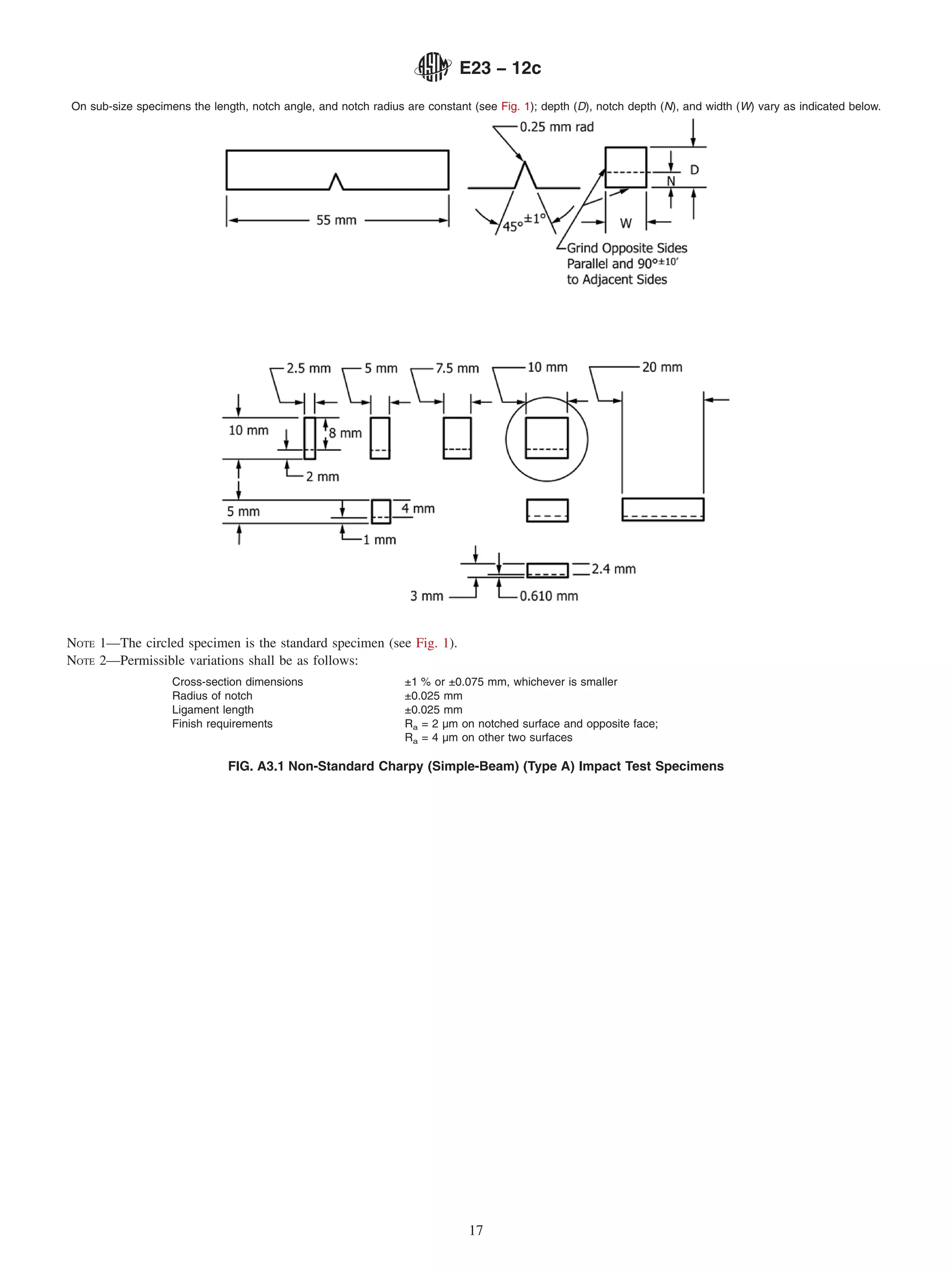 E23.33234 Standard Test Methods for Notched Bar Impact Testing of ...