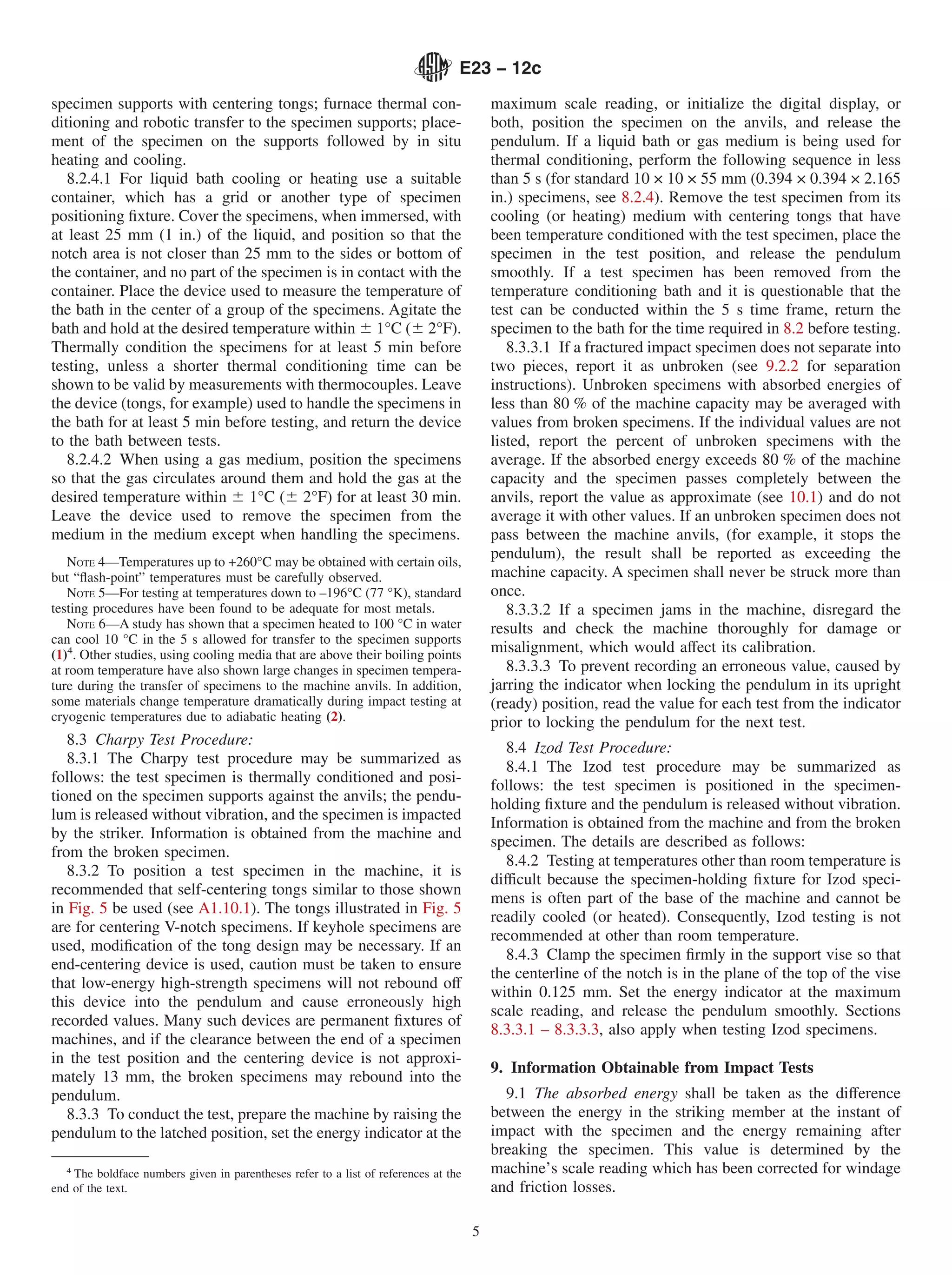 E23.33234 Standard Test Methods for Notched Bar Impact Testing of ...