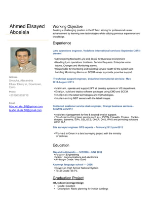 Ahmed+Abouelela+CV | PDF