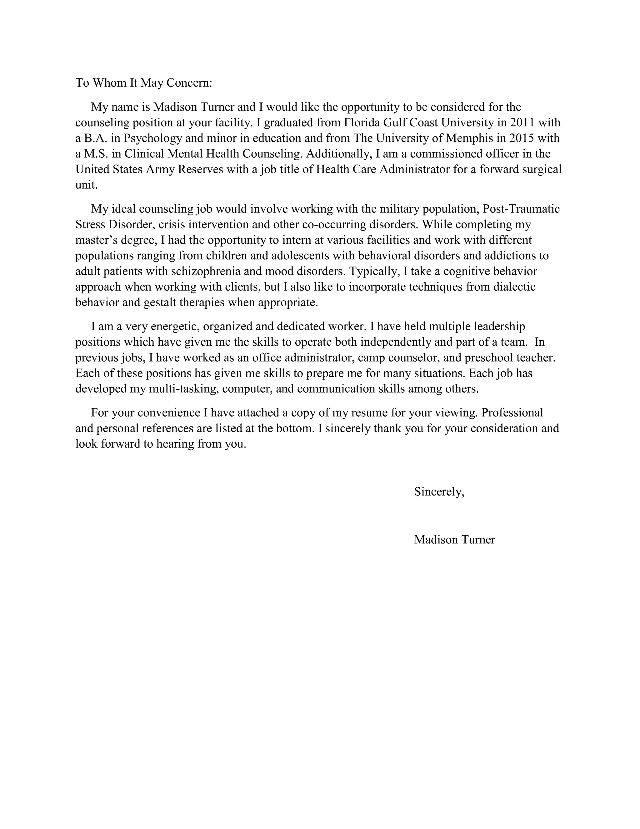 Turner Master Resume | PDF