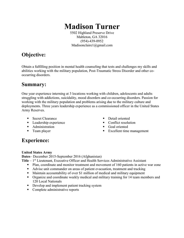 Turner Master Resume | PDF