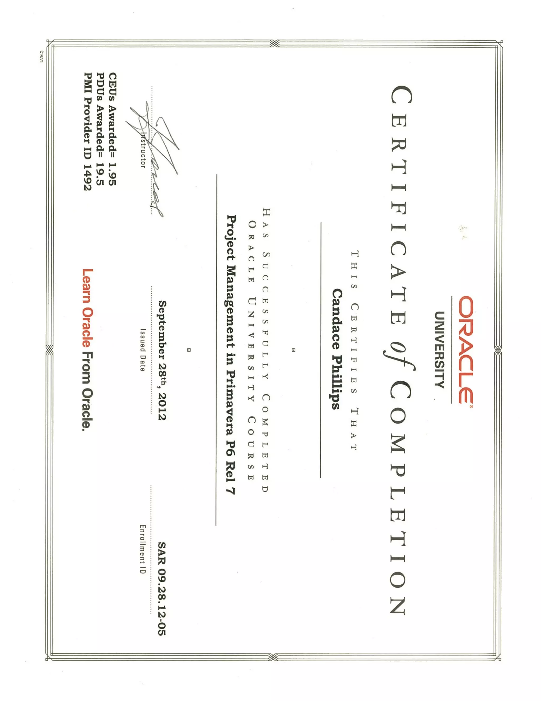 P6 certificate | PDF