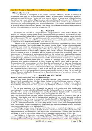 Local Community Participation in the Development of Historical Tourist ...