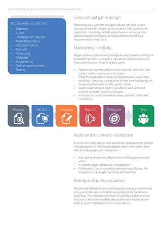 SDL's Guide to Localisation in Gaming | PDF