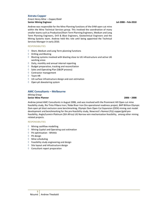 Andrew Theobald - 2015 Resume Rev0 | PDF
