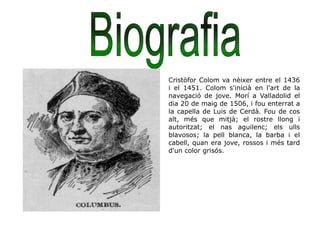 personatge històric - CRISTÒBAL COLOM | ODP