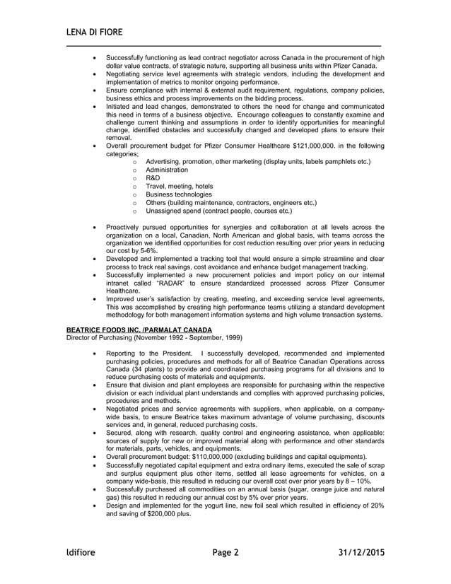 Resume ldf | DOC | Business Administration | Business