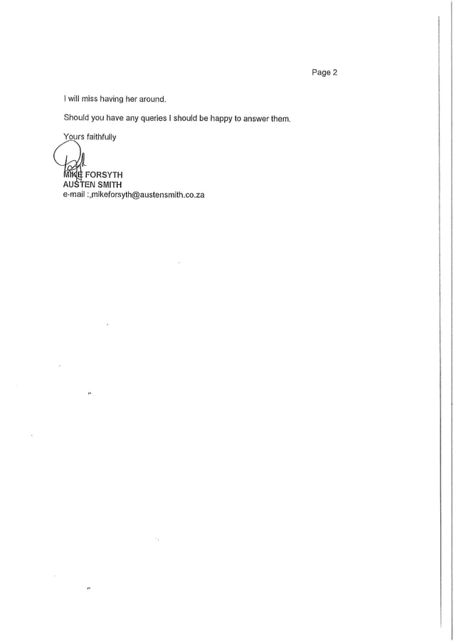 Letter of Reference - Austen Smith | PDF