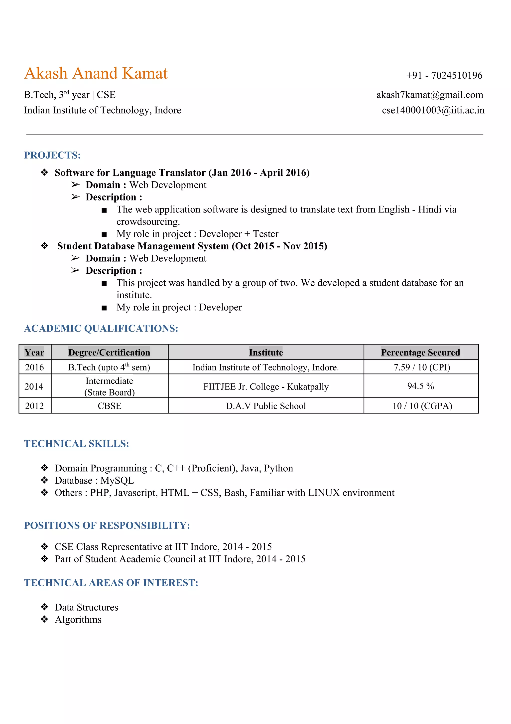 Akash_Resume | PDF