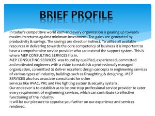 MEP Service profile | PPTX